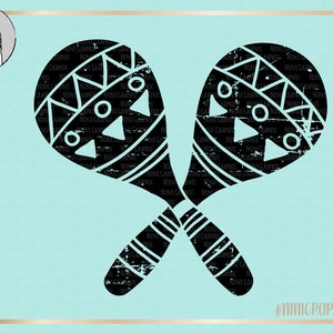 Grunge Maracas SVG, Grunge Maraca Svg, Cinco De Mayo Svg, Eps, Dxf, Png ...