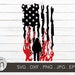 Firefighter Flag Svg, Distressed Firefighter Flag Svg, Fire Department ...