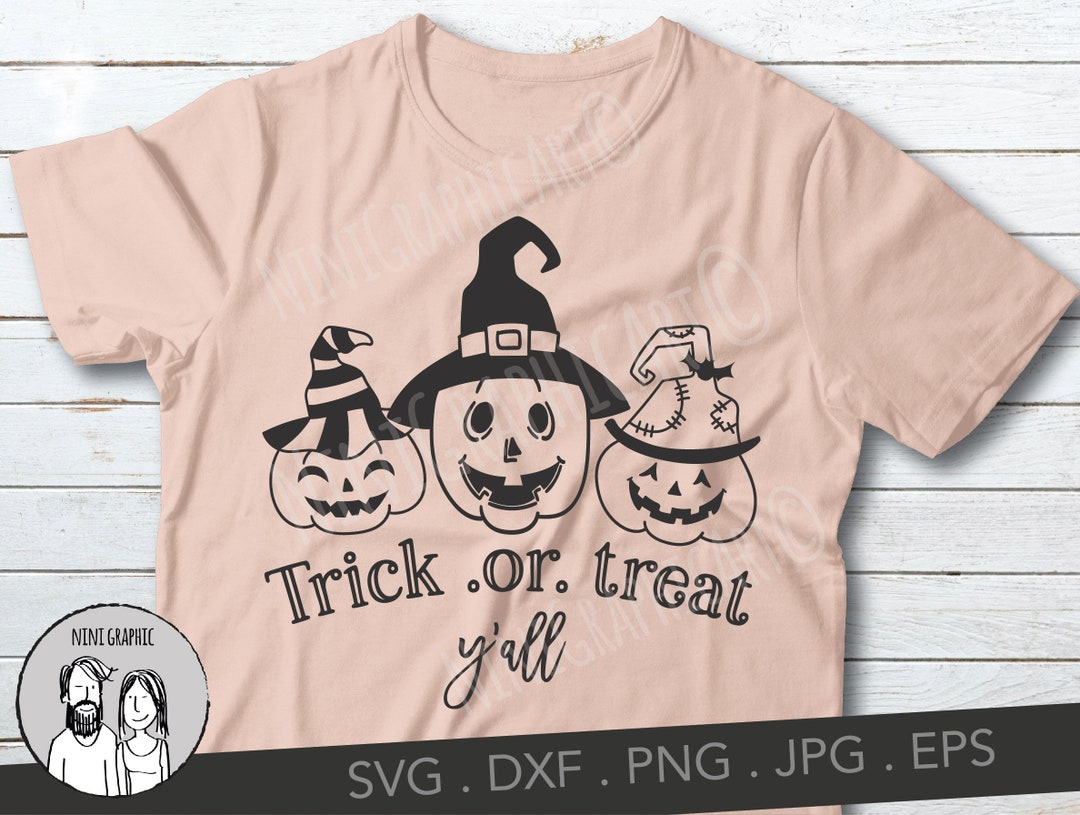Fall Svg Trick or Treat Svg Halloween Pumpkin Svg Fall Sign - Etsy