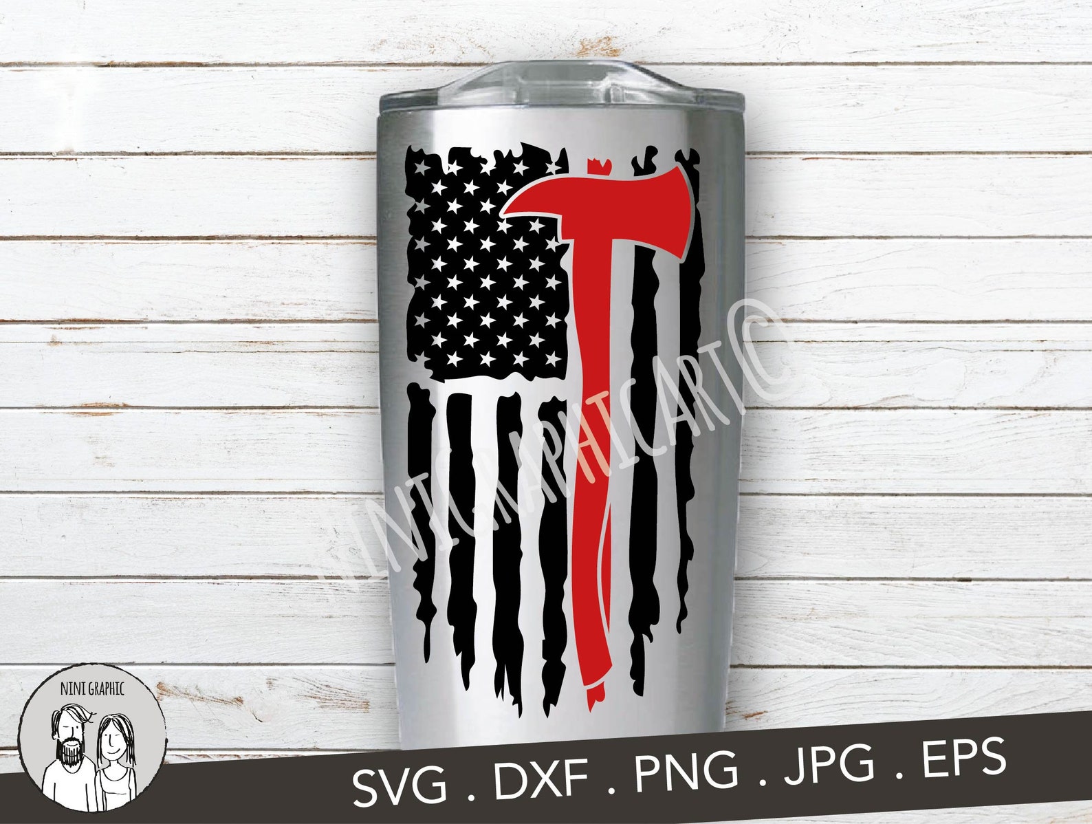 Firefighter Flag Svg, Distressed Firefighter Flag Svg, Fire Department ...