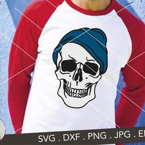 Skull Hat Svg File, Skull Svg, Bandana Skull Svg, Skull Cut File, Skull ...