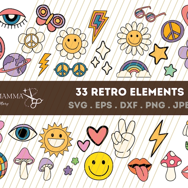 Retro Clip Art - Etsy