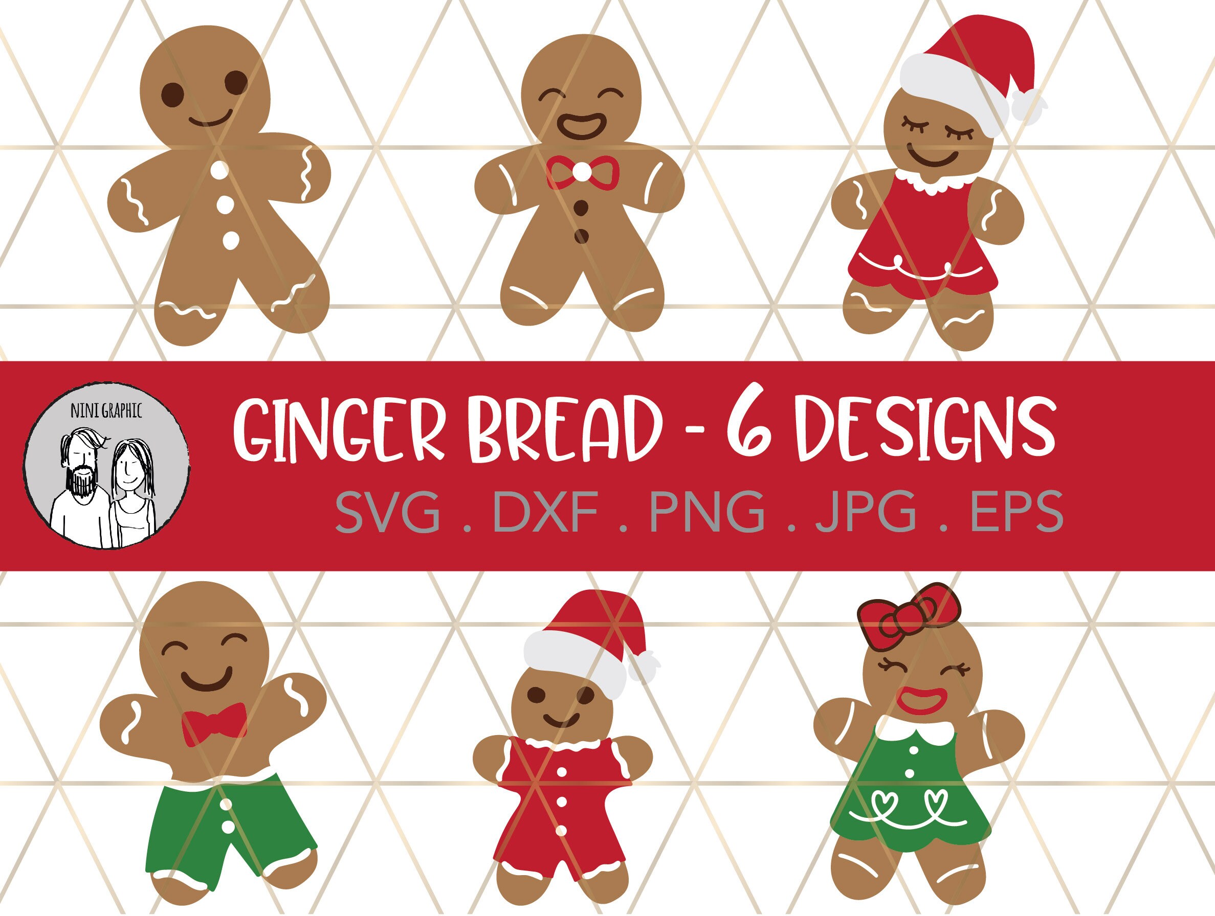 Merry Christmas Svg Ginger Bread Ornament Holiday Gingerbread - Etsy