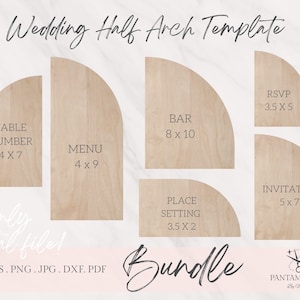 Arch Wedding Invitation Template for Laser Cutting Machine and for ...