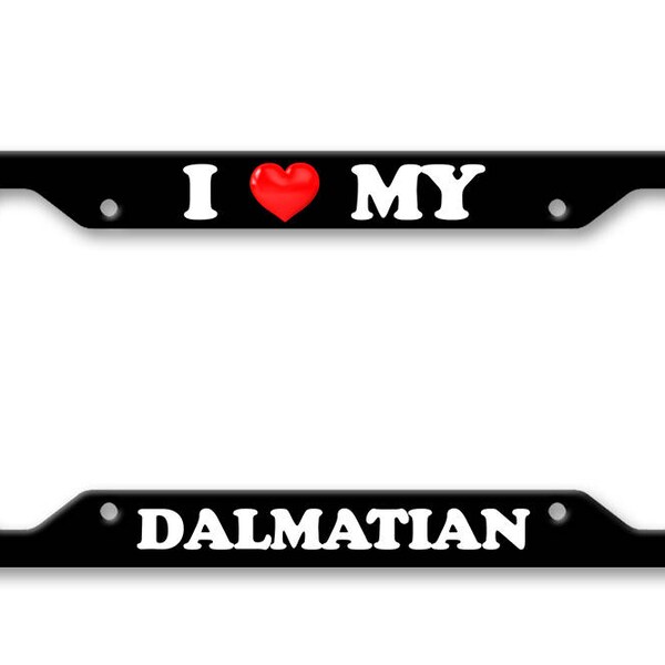 Dalmatian License Plate Frame - Etsy