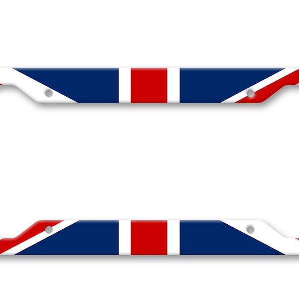 Uk Flag License Plate Frame - Etsy