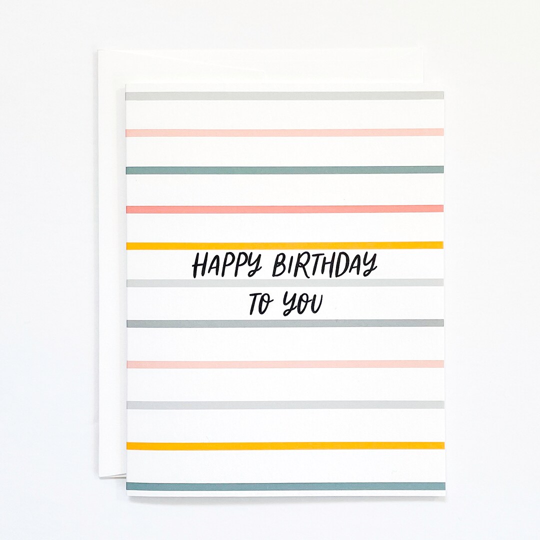 Happy Birthday to You Greeting Card - Etsy