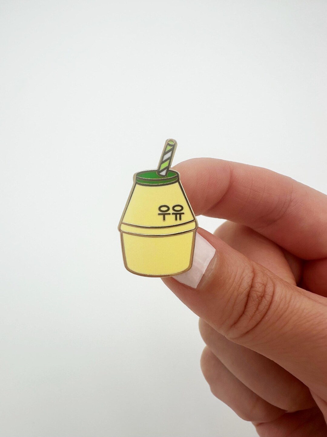 Banana Milk Enamel Pin,korean Milk Banana,milk Pin,banana Pin,banana ...
