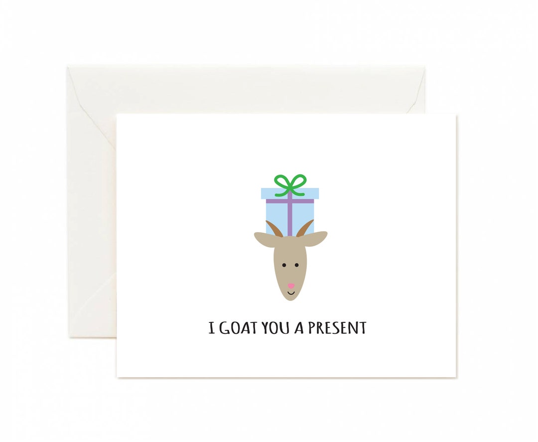 Goat Card,goat Card for Fathers Day,billy Goat,goat Gifts,goat Gifts ...