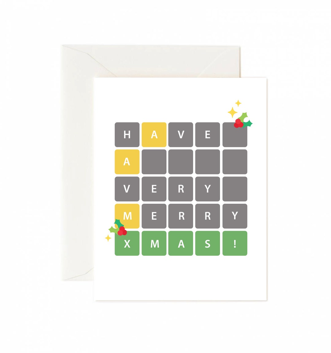 Wordle Christmas Card,wordle Card,funny Christmas Cards Set,merry ...