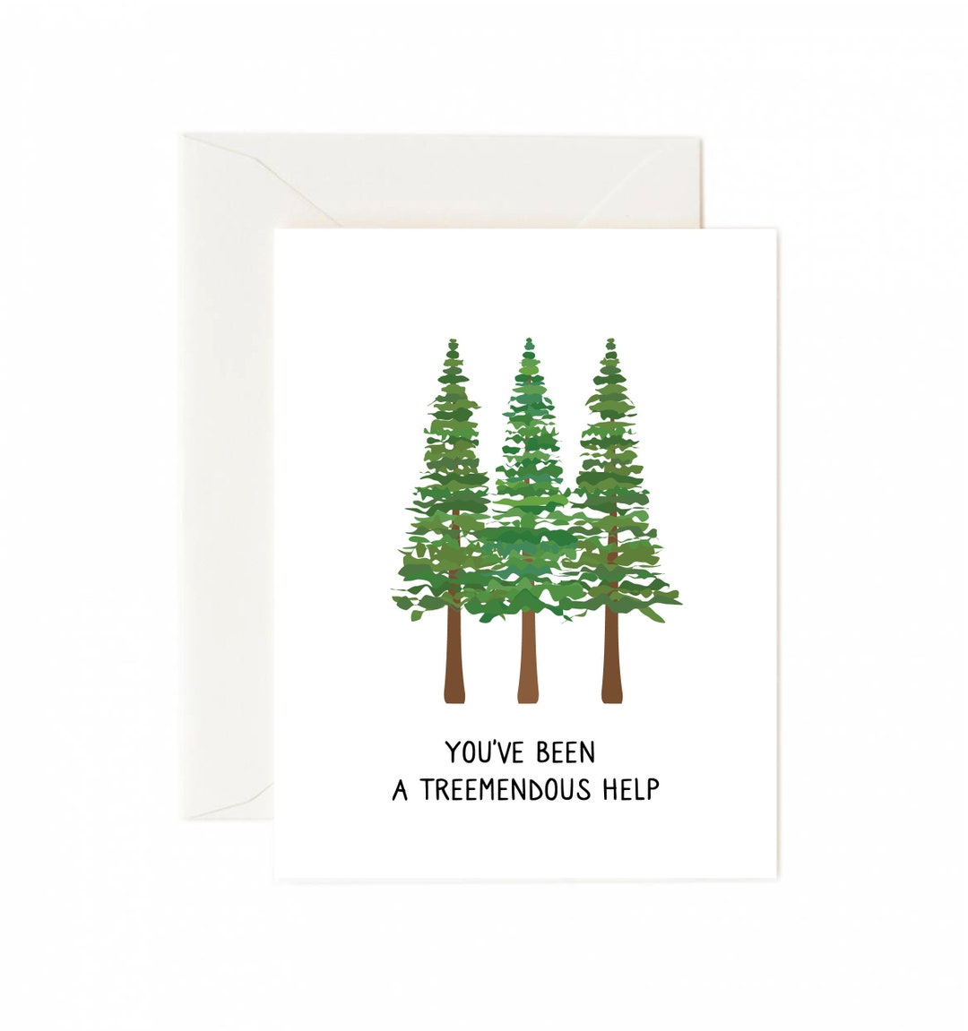 Tree Thank You Card,thank You Cards,funny Thank You Cards,thanks Card ...