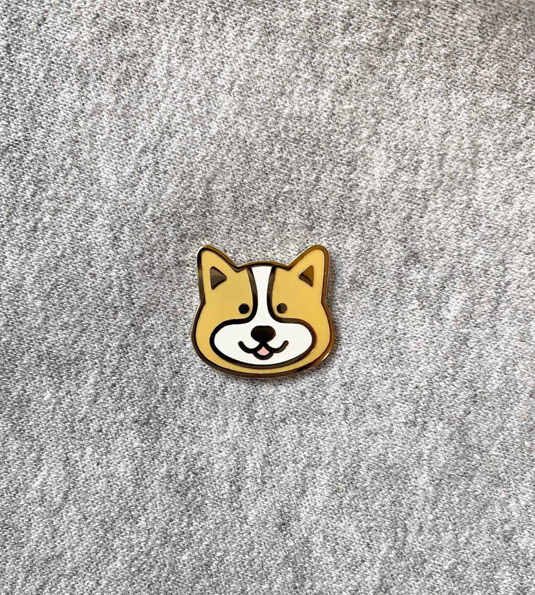 Dog Pin Enamel,cute Dog Pin,kawaii Dog Pins,puppy Enamel Pin,corgi Pin ...