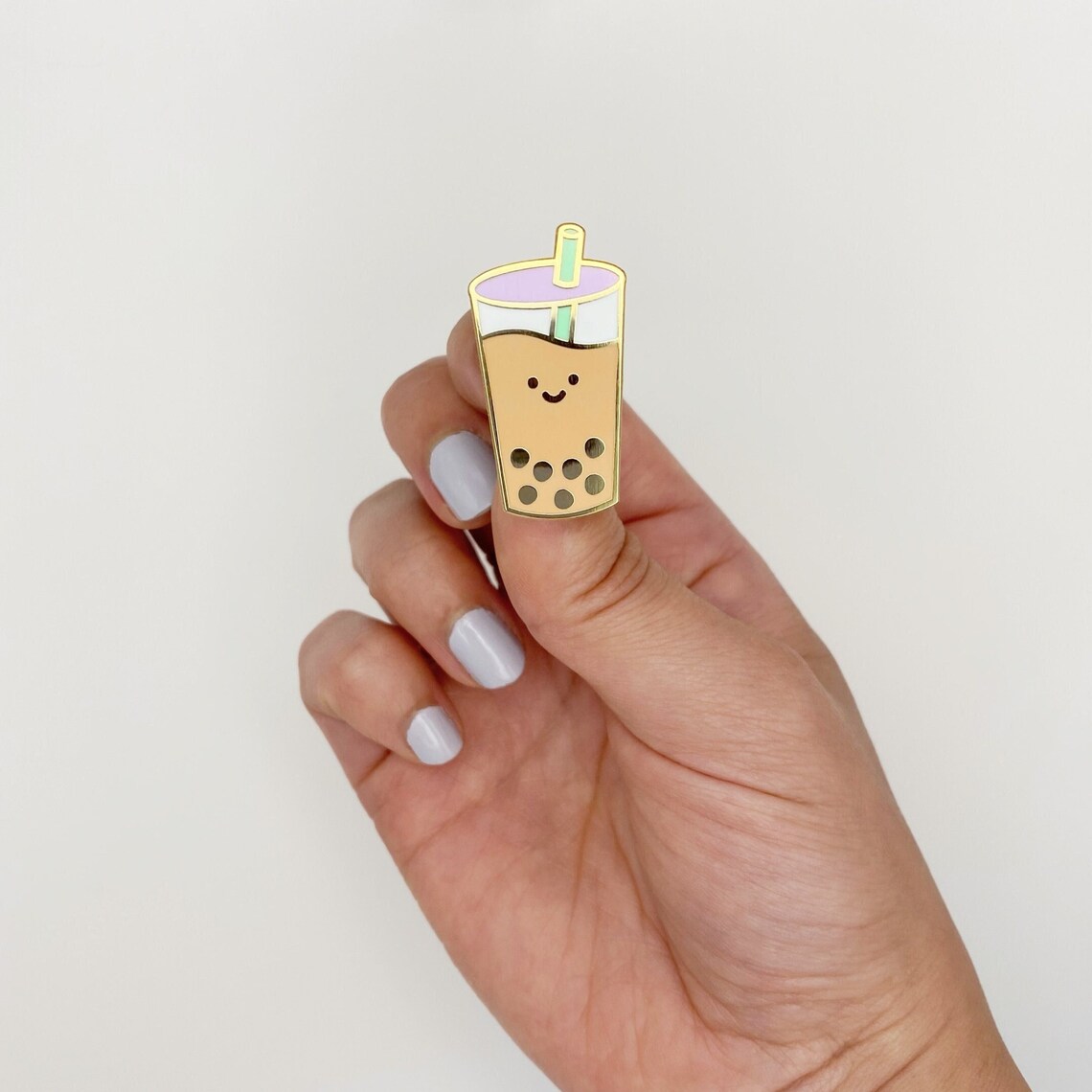 Bubble Tea Pinboba Pinmilk Tea Pin Broochboba Enamel - Etsy