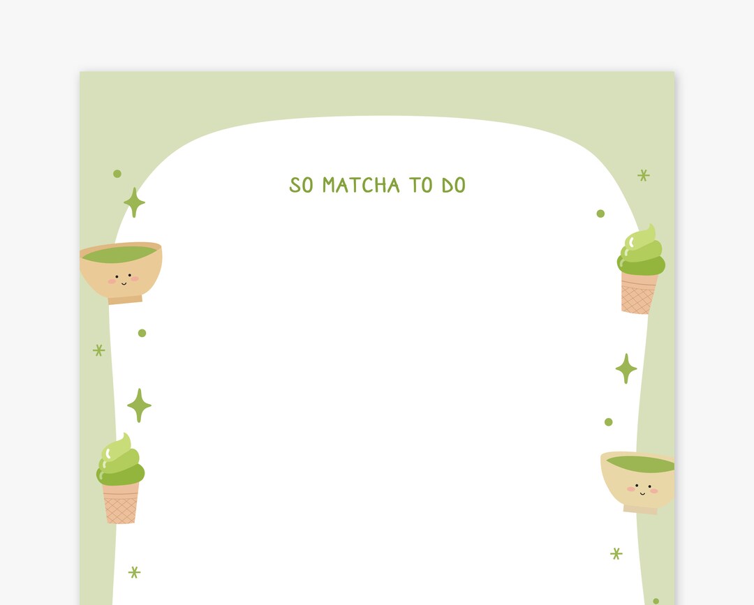 Matcha Notebook,matcha Gift,cute Notepad,matcha Green Tea,kawaii ...