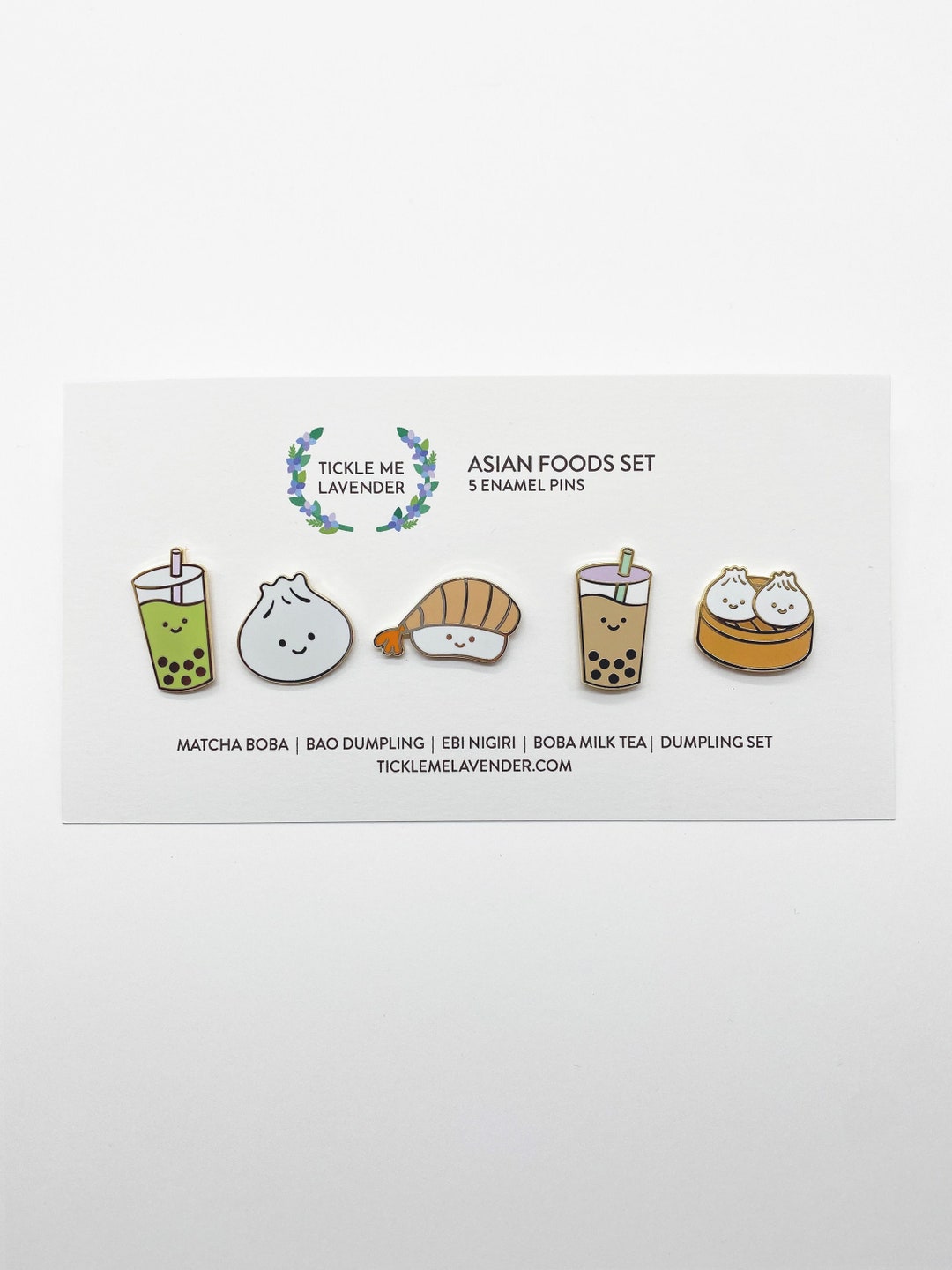 Food Pin,pin Gift,kawaii Enamel Pin Set,cute Pin Set,asian Pin,dumpling ...