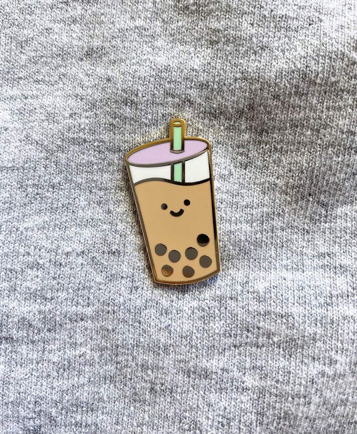 Bubble Tea Pinboba Pinmilk Tea Pin Broochboba Enamel - Etsy