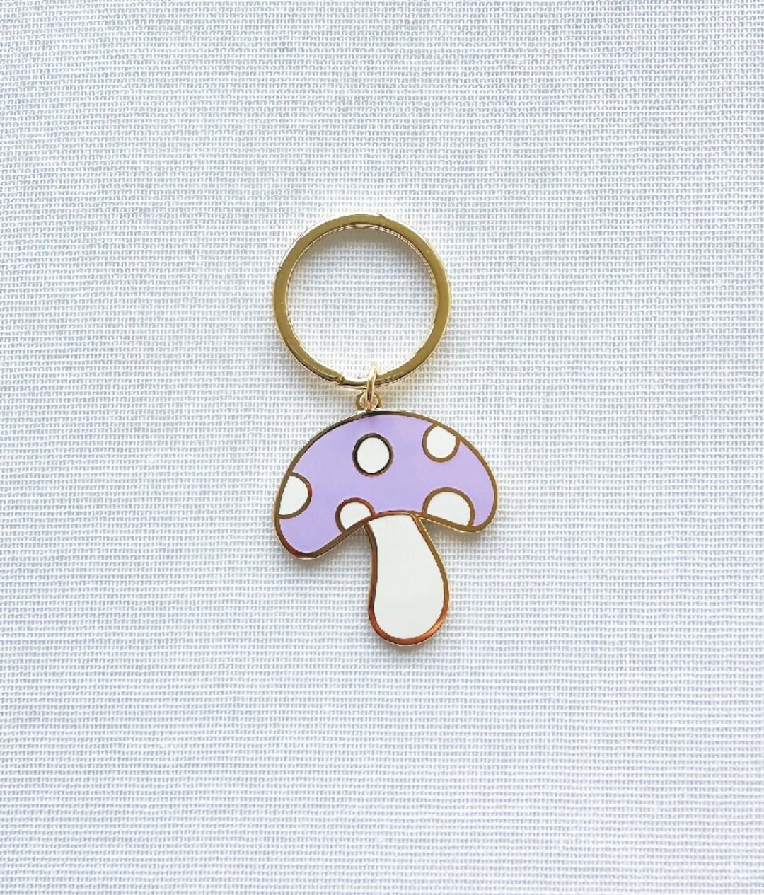 Mushroom Keychain,purple Mushroom,cute Mushroom Gifts,veggie Keychain ...