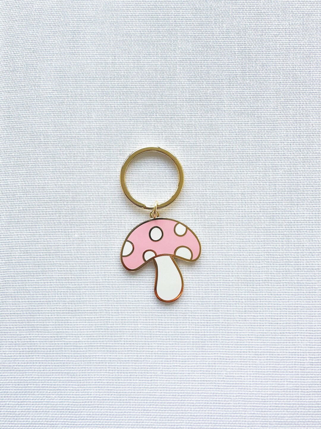 Mushroom Keychain,pink Mushroom,mushroom Keychain Charm,vegetable ...