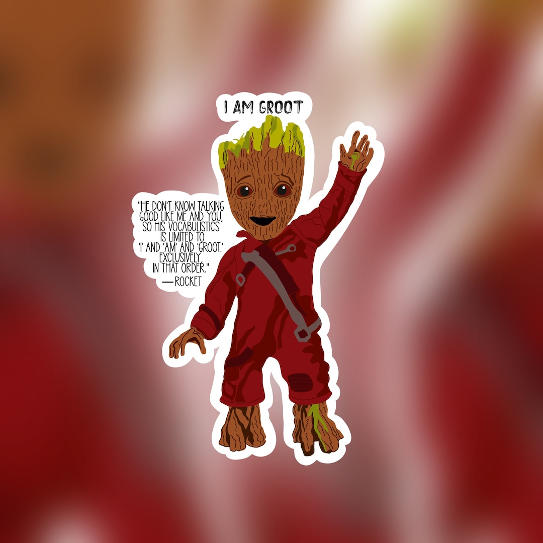 Baby Groot Sticker, Baby Groot, I Am Groot, Guardians Groot, Mcu ...