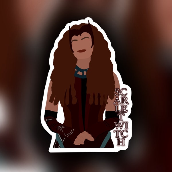 Scarlet Witch Car Sticker - Etsy
