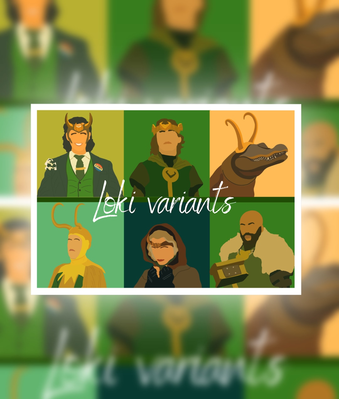 Loki Variants Sticker, Loki Series Fan Art, Loki Variant Decal, Series ...