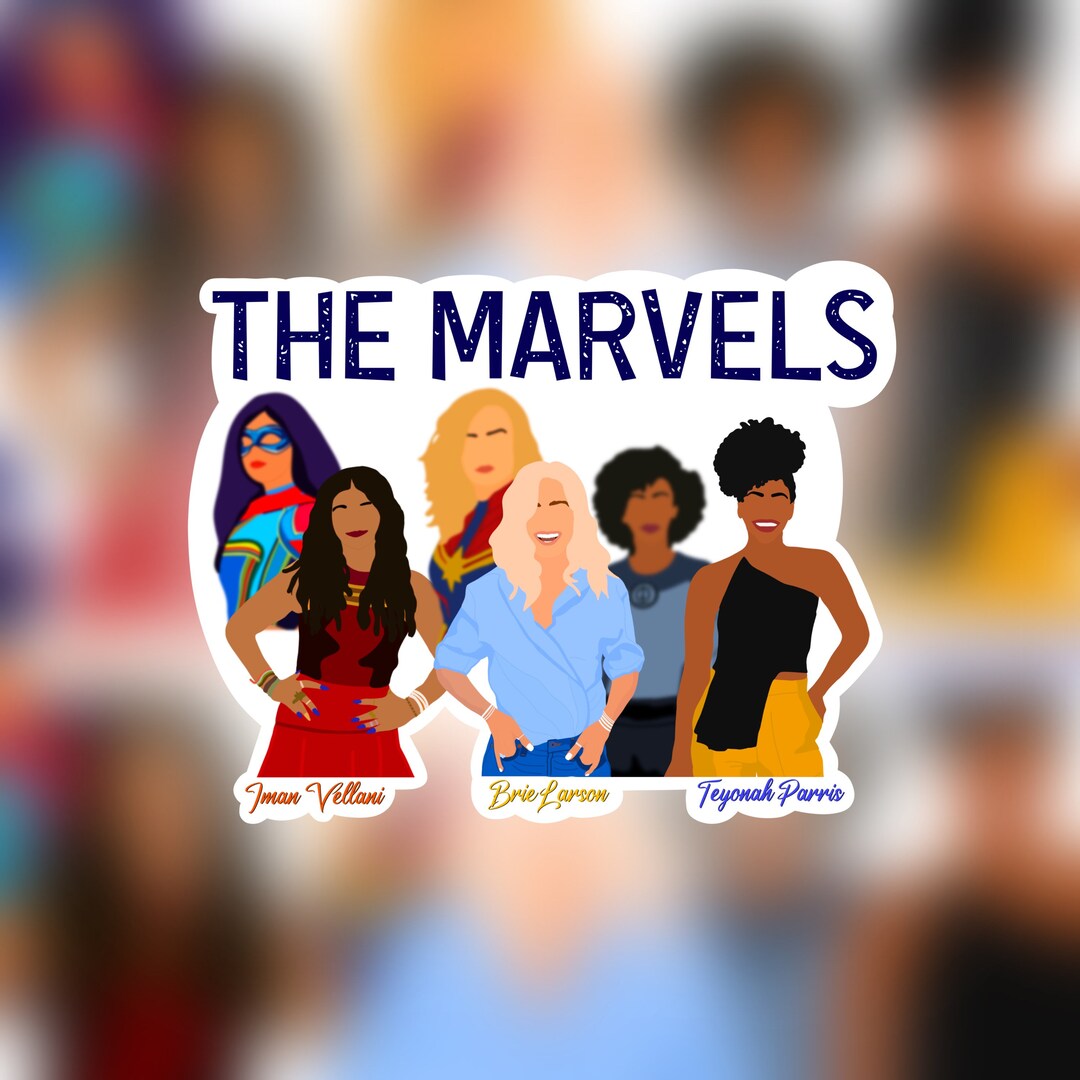 The Marvels Sticker, Captain Marvel, MCU, Marvel, Decal, Laptop Decal ...