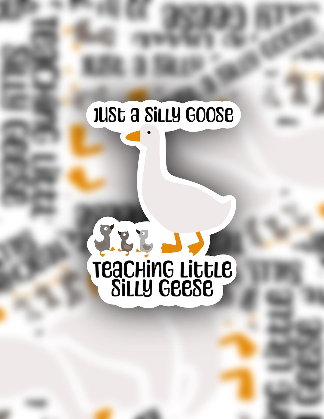 Silly Goose Waterproof Sticker Decal Bumper Sticker, Silly Goose ...