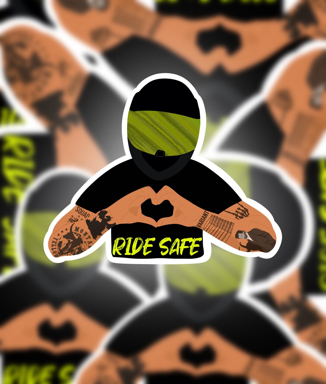 Ride Safe Biker Sticker: Waterproof Motorcycle Decal - Etsy