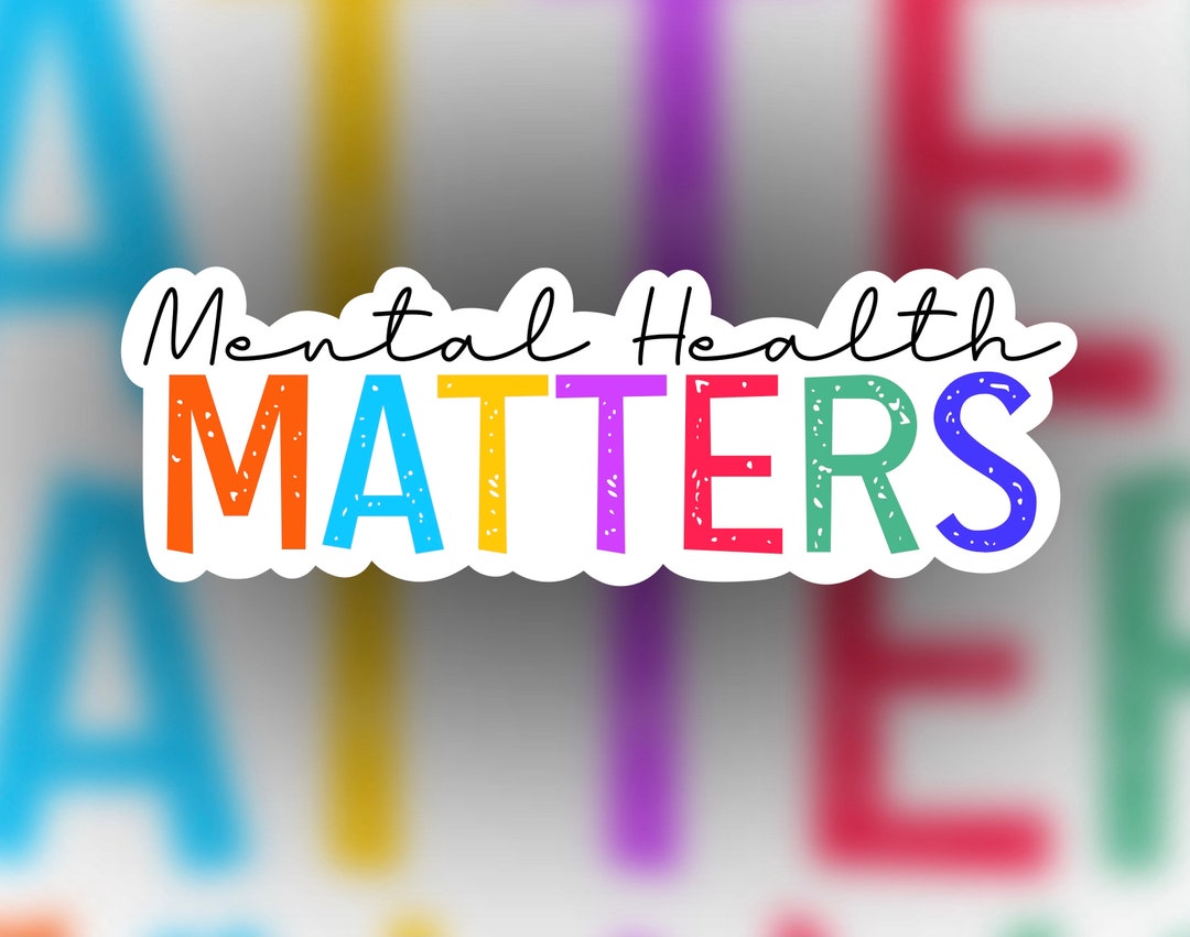 Mental Health Matters Sticker MHM Water Bottle Sticker - Etsy