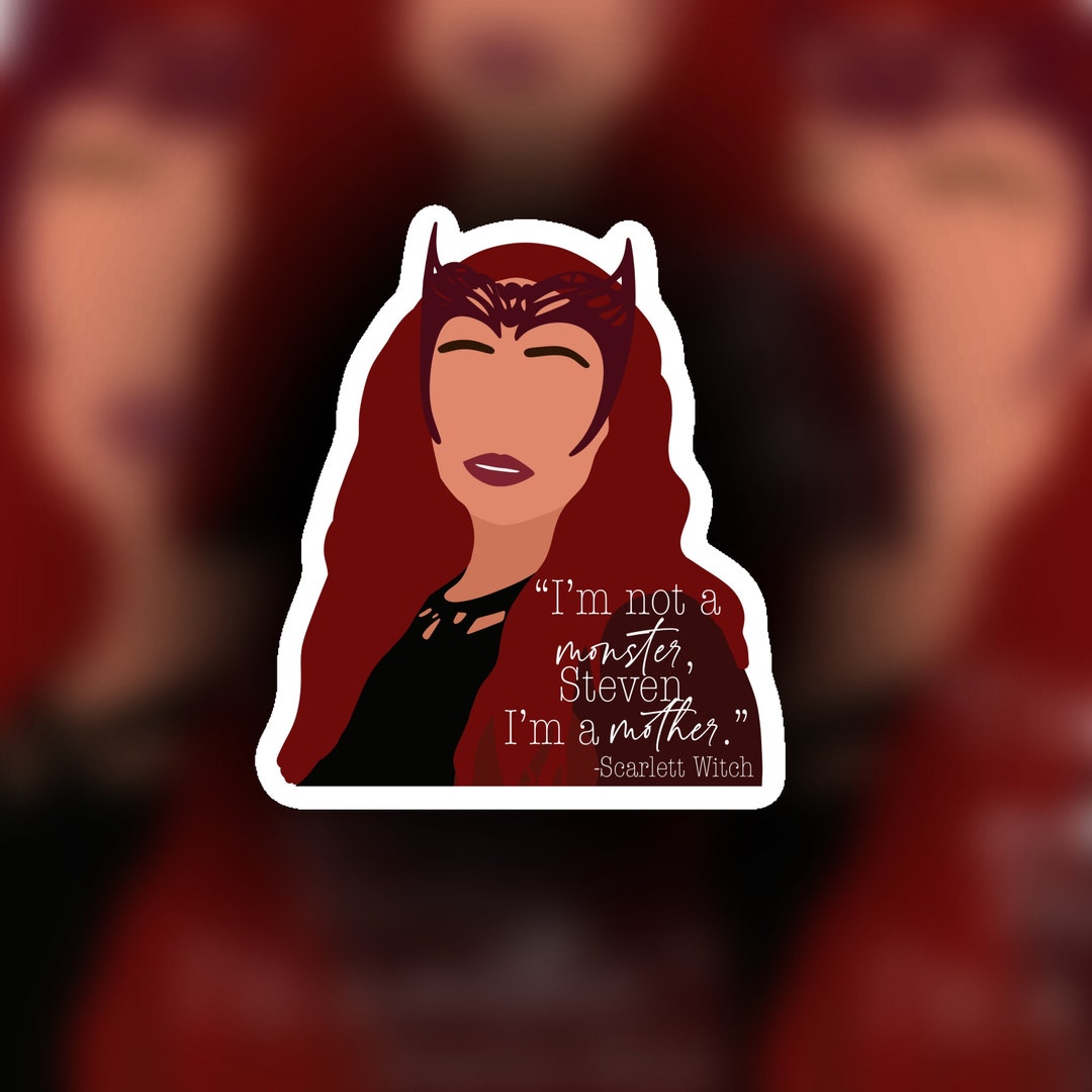 Scarlet Witch Multiverse of Madness, Scarlet Witch Sticker, Water ...