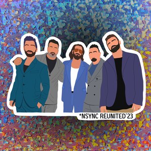 NSYNC Reunited Fan Art Sticker, 90s Boyband Fan Art Sticker, JC Chasez ...
