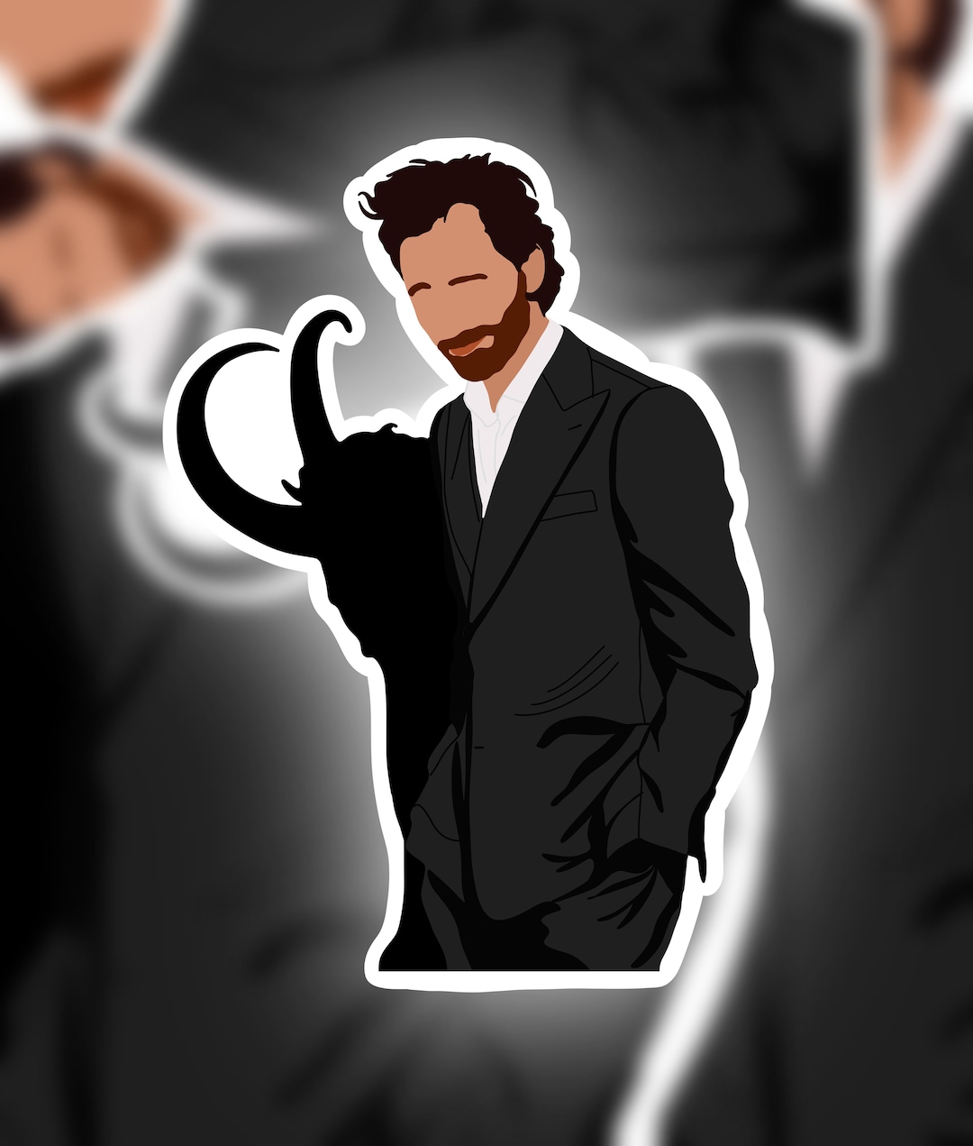 Loki Fan Art Sticker Loki Series Sticker MCU Loki Sticker - Etsy