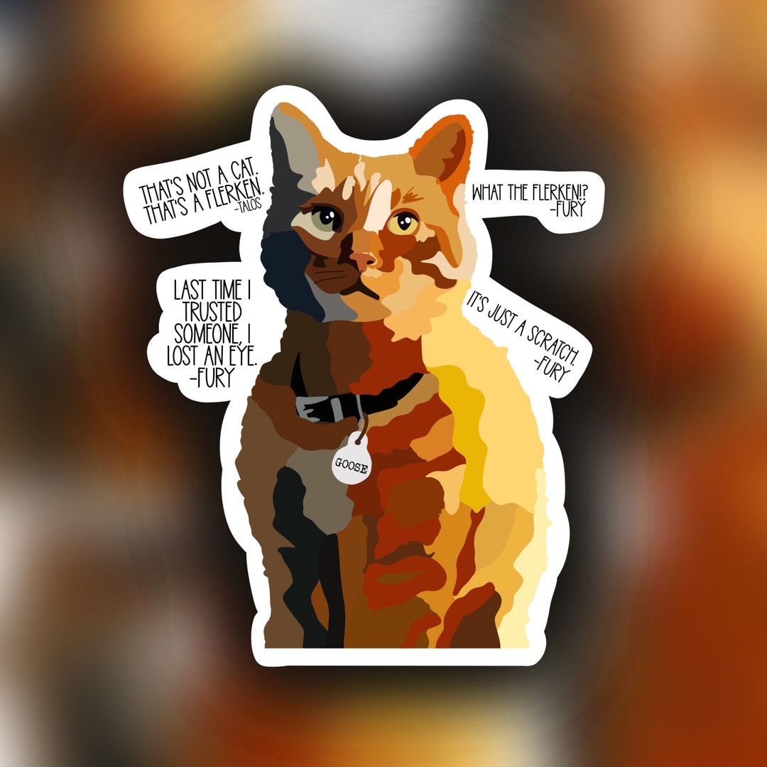 Captain Marvel Variety Sticker Pack, Captain Marvel Stickers, Goose ...