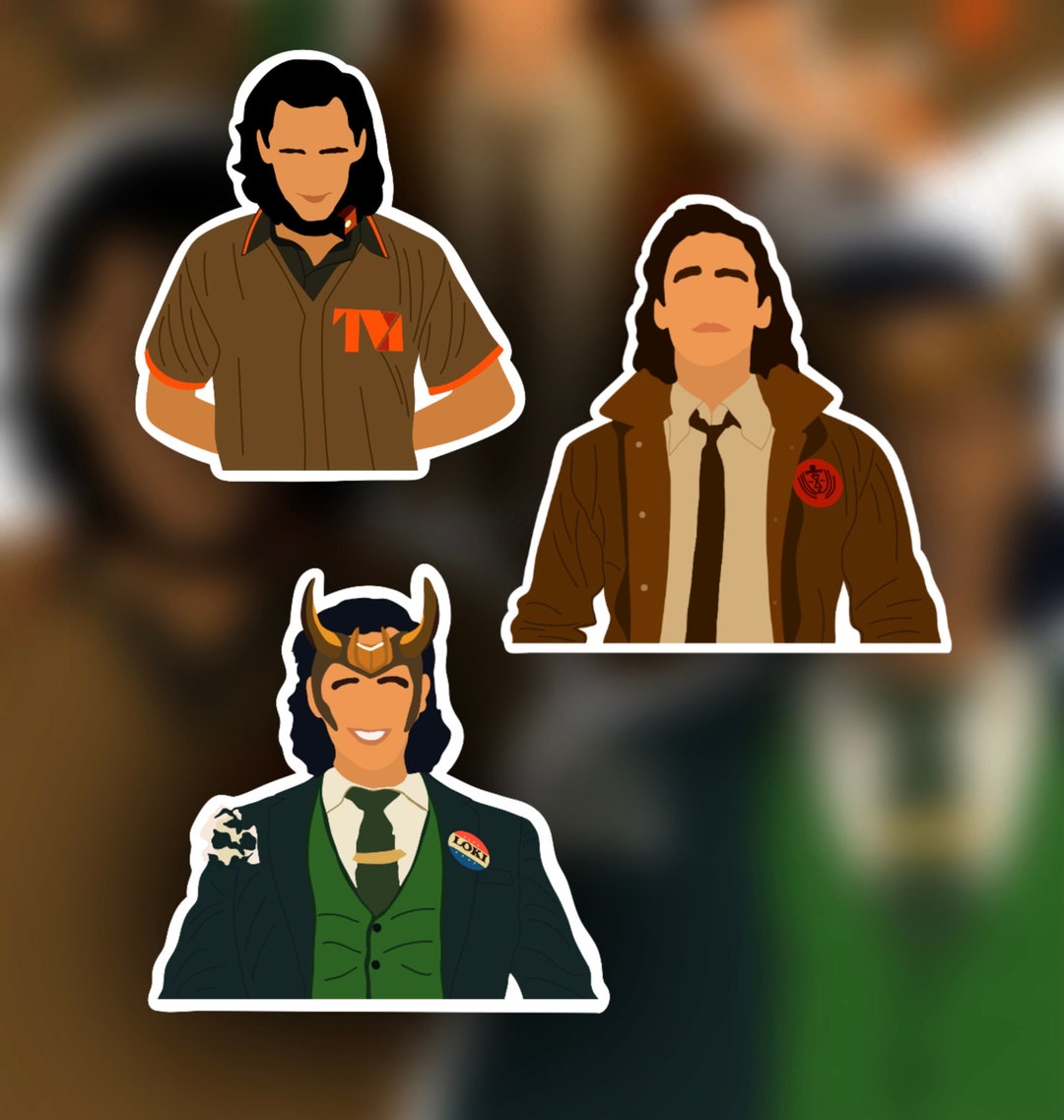 Loki Series Sticker Three Pack, Loki Series TVA Sticker Three Pack ...