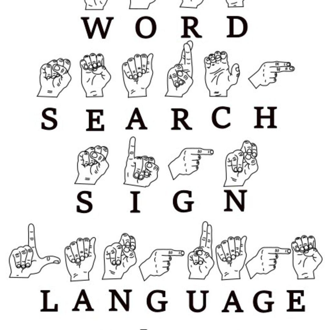 Sign Language Word Search ASL - Etsy