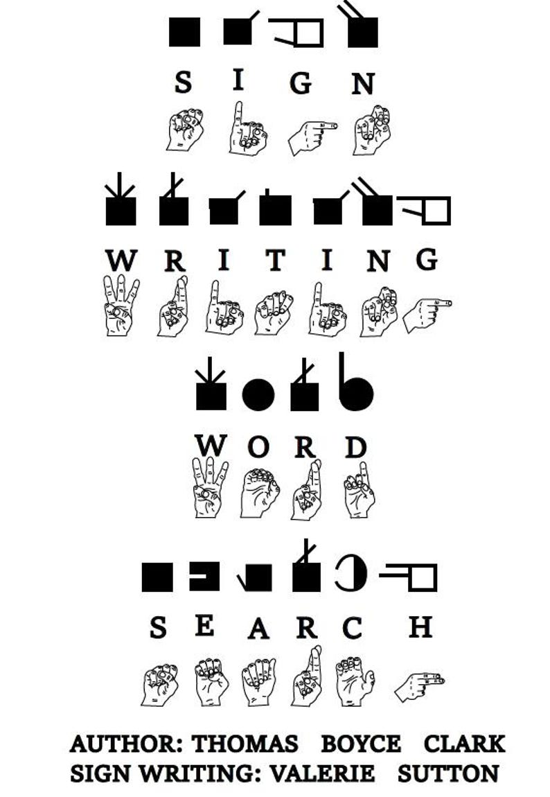 Digital ASL Word Search - Signwriting - Etsy