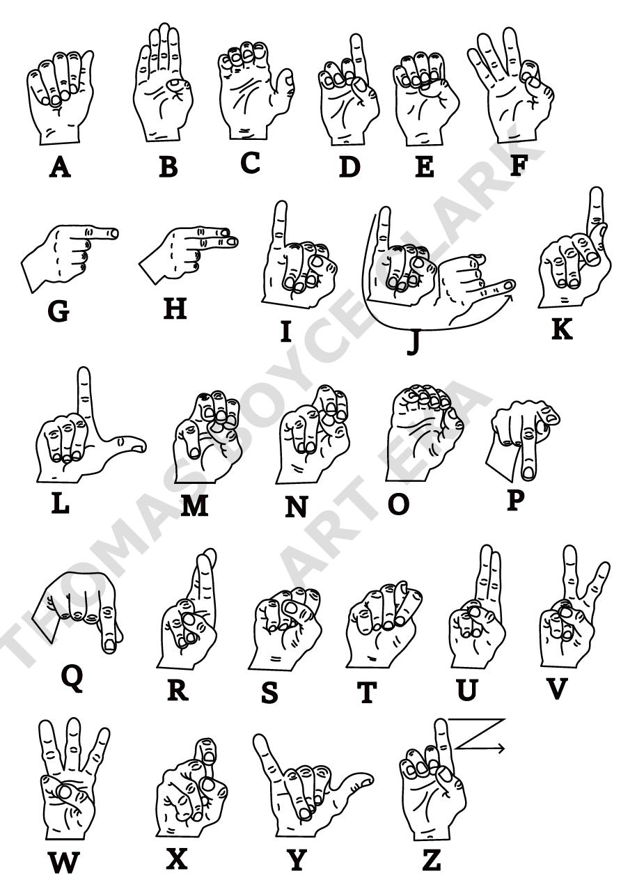 Digital ASL Word Search - Realistic Font - Etsy