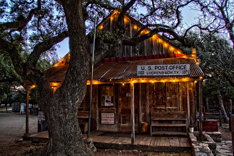 Luckenbach, Texas Wood Mounted 14x11 - Etsy