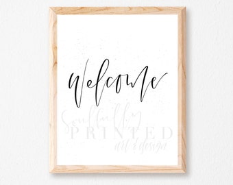 Welcome home print | Etsy
