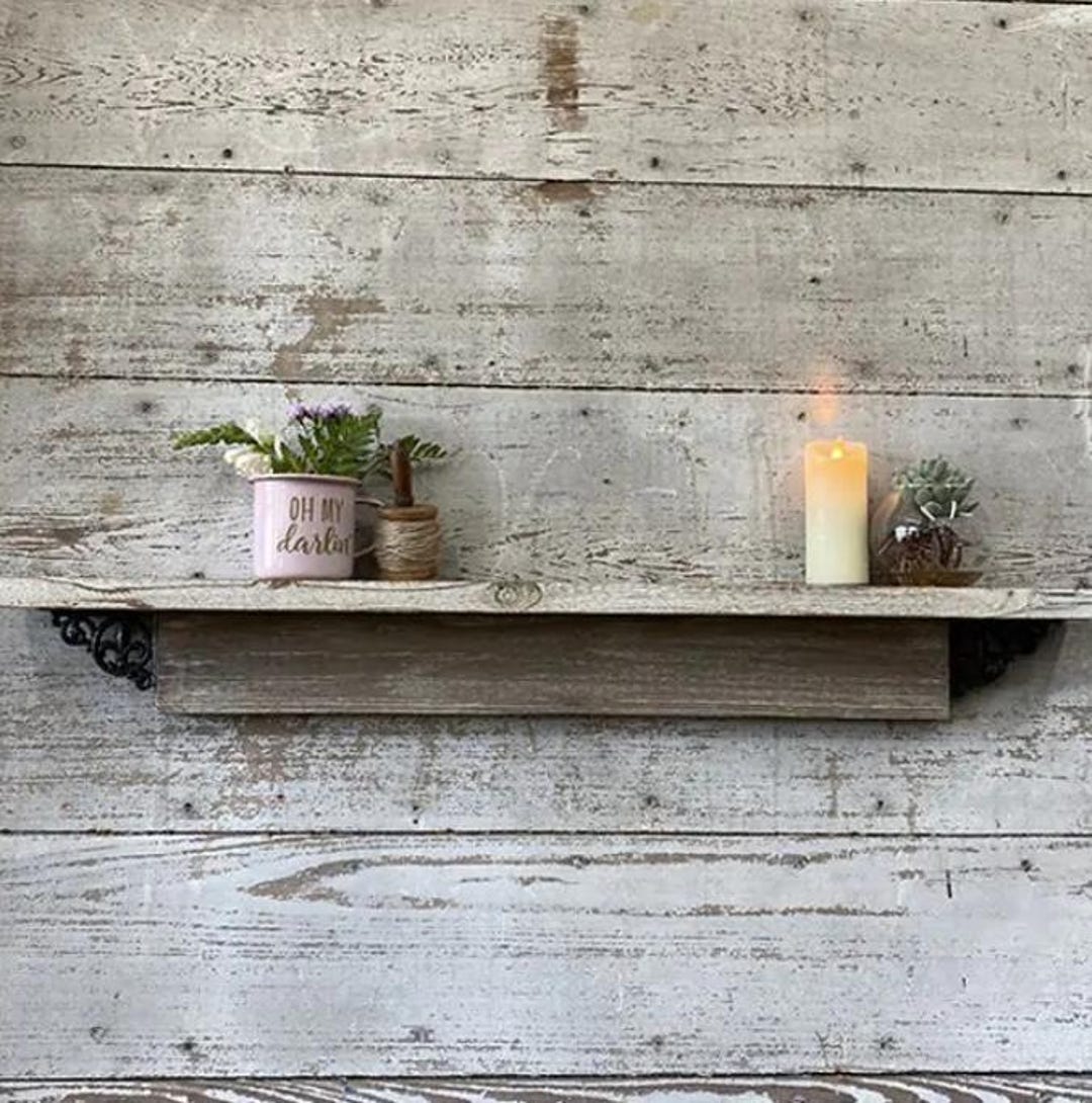 Antique Narrow Display Shelf - Etsy