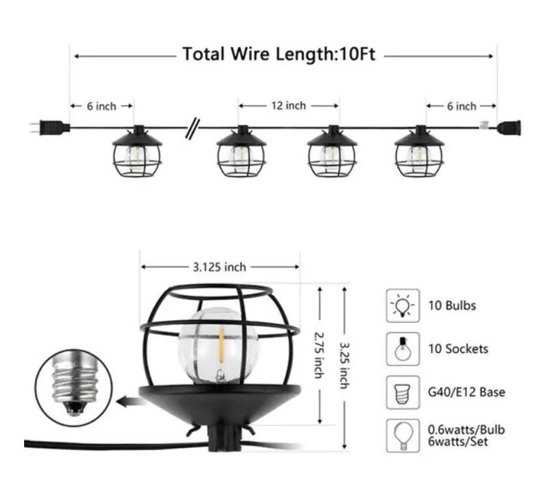 Vintage Birdcage Outdoor LED Lights - Etsy
