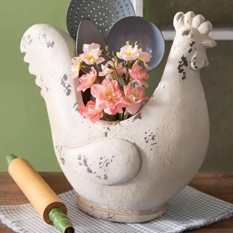 Hen Planter - Etsy