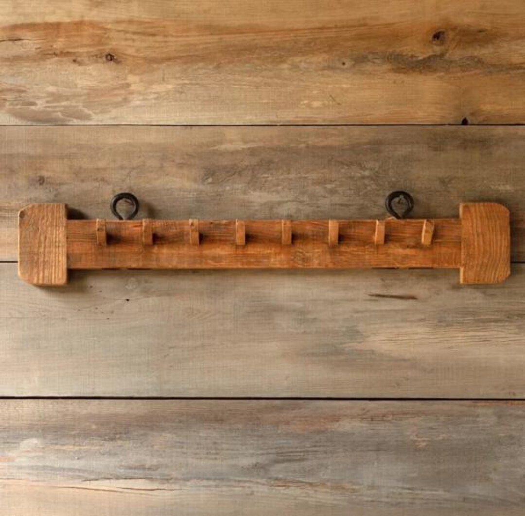 Vintage Wooden Single Yoke Hanger - Etsy