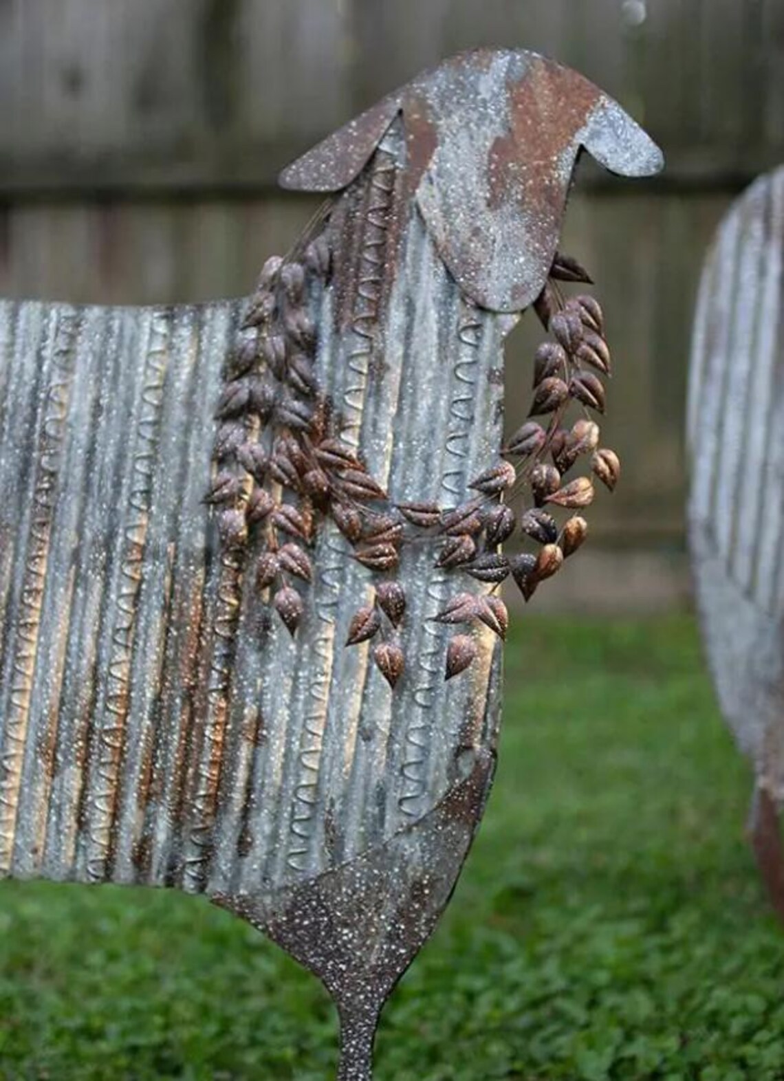 Antique Corrugated Metal Farmhouse Sheep Yard Art Set of 3 - Etsy