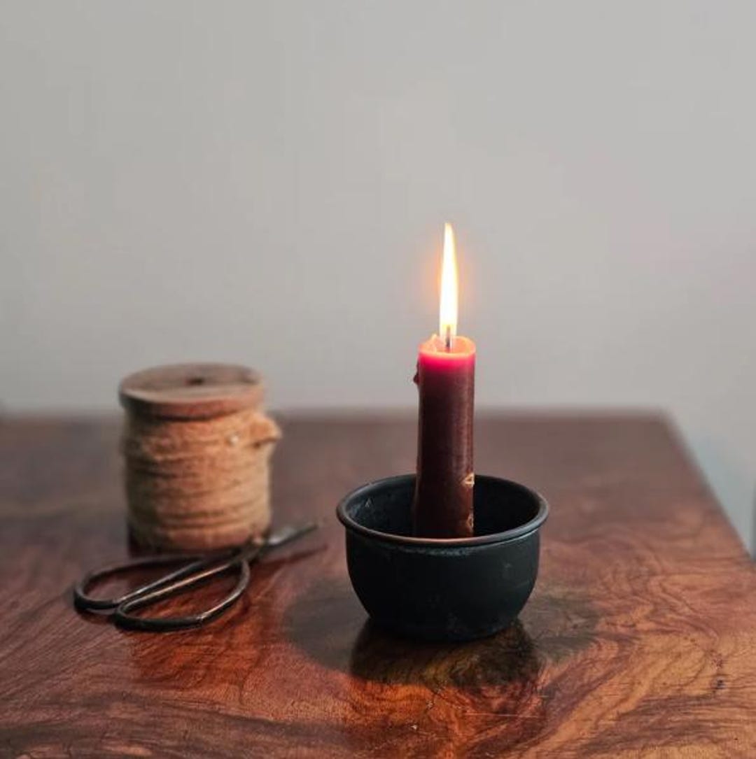 Vintage Blacksmith Taper Candle Cup - Etsy