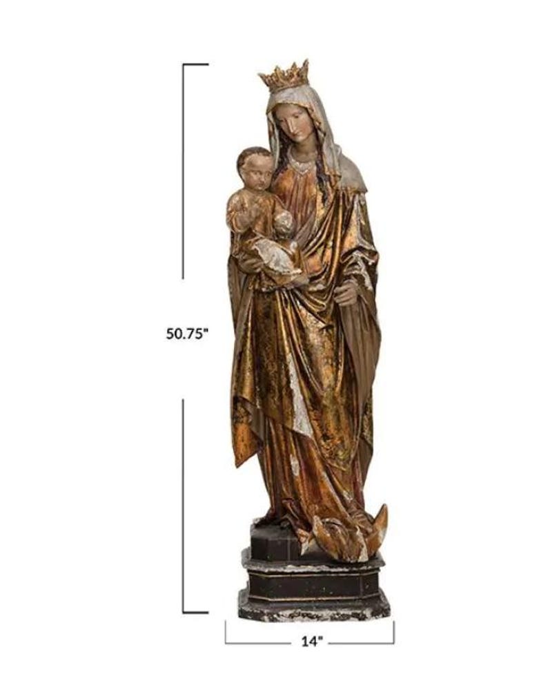 Vintage Reproduction Virgin Mary and Child Statue - Etsy