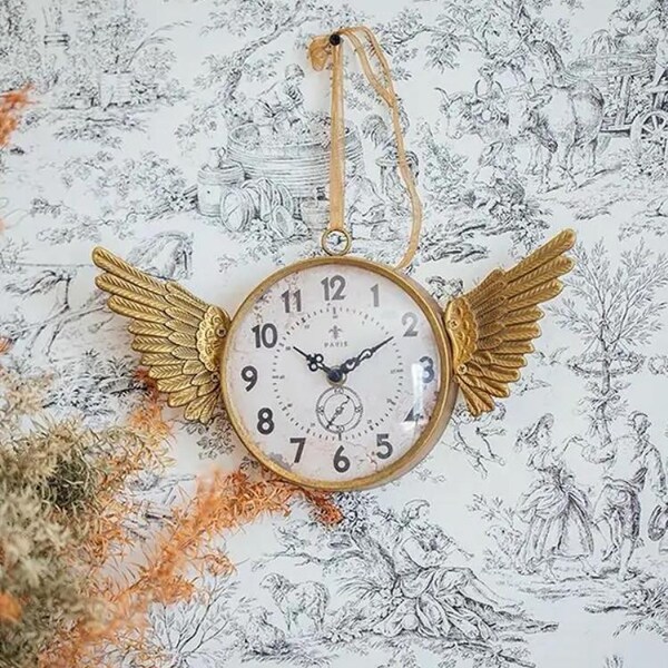 Clock With Wings - Etsy