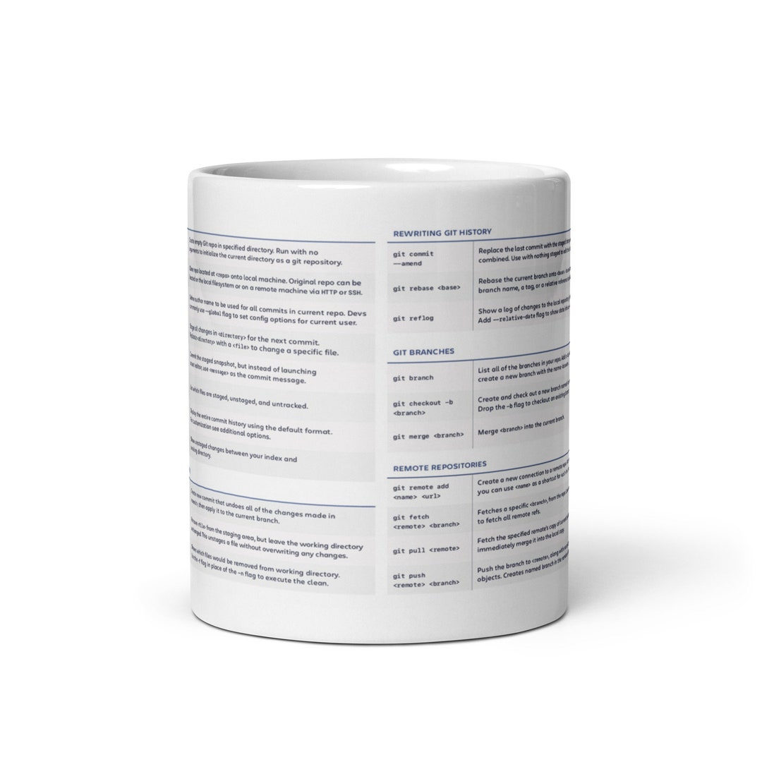 Git Cheat Sheet Developer Programming Gitlab Github Program Cheat Sheet Programmer Mug