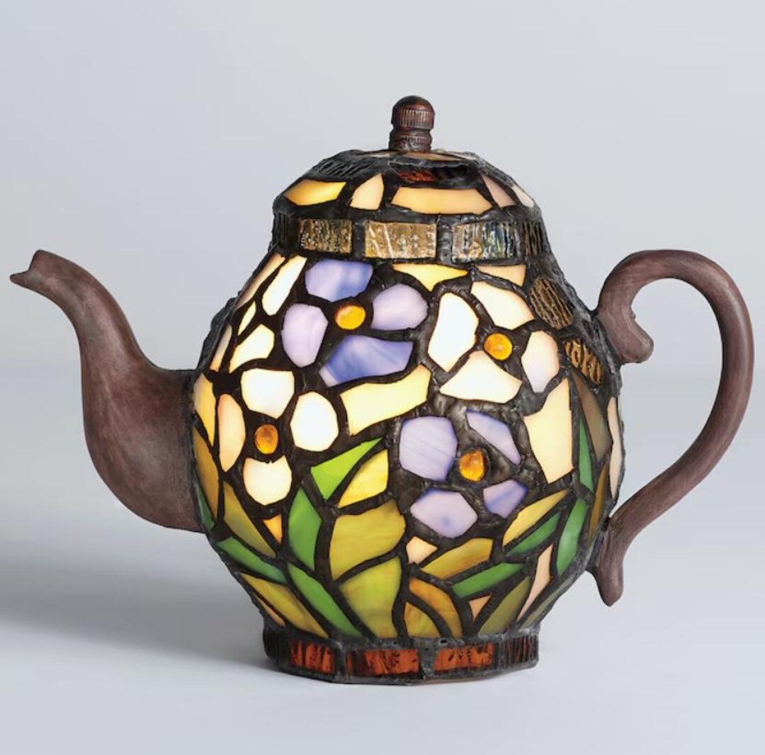 Stained Glass Teapot Lamp