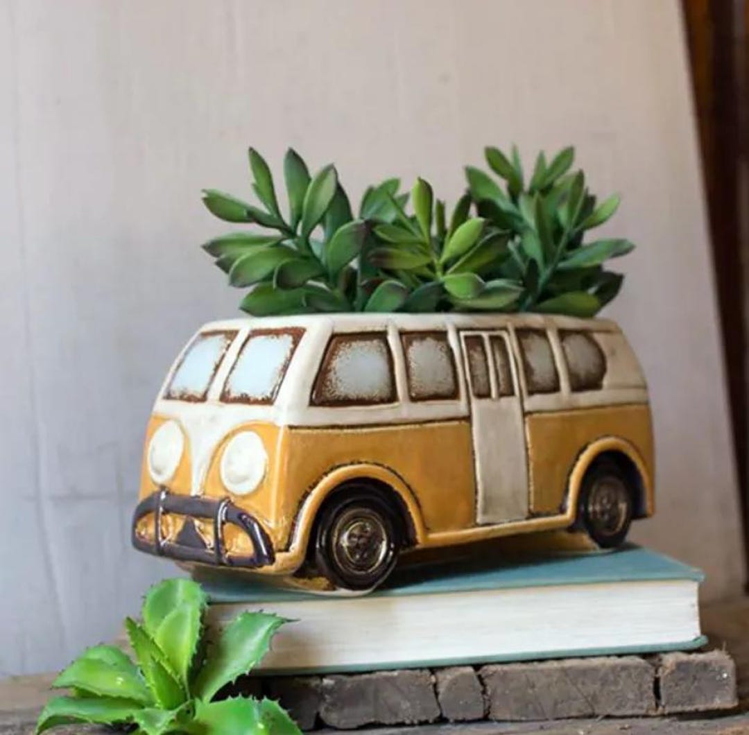Antique Decorative Retro Van Planter - Etsy